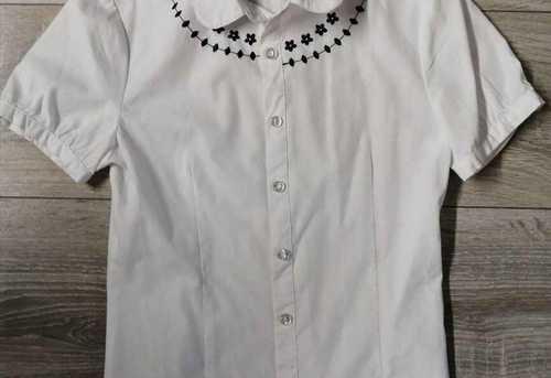 Блузка белая для девочки размер 152