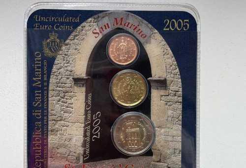 Набор монет (3 шт) Сан Марино 2005