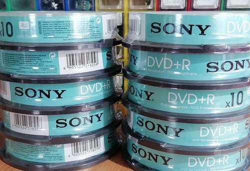 Чистые диски Sony DVD+R