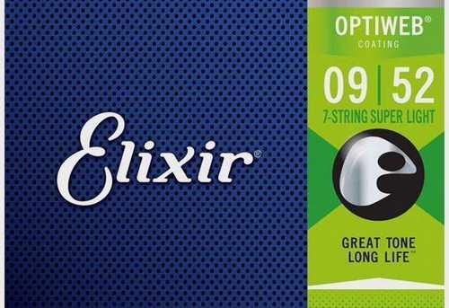 Струны Elixir 19007 OptiWeb Super Light 09-52