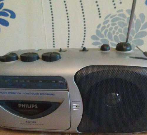 Магнитофон с радио philips