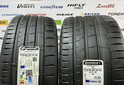 Continental ContiSportContact 7 275/40 R22 и 315/35 R22 107Y