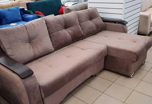 Угловой диван с мдф накладками Честная Цена