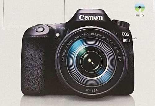 Canon 80d kit 18-135mm nano новый