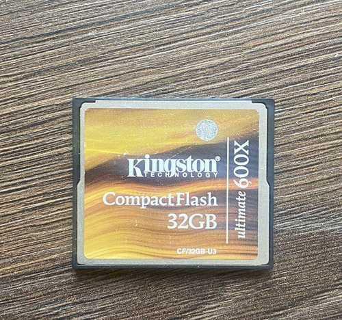 Карта памяти CF 32gb Kingston 600x