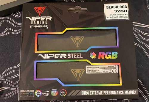 Оперативная память Patriot Viper Steel RGB 32gb