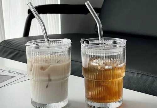 Стеклянный стакан для напитков "Enjoy"