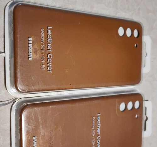 Чехол Samsung S21+ leather cover