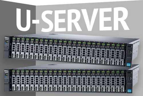 Сервер Dell R730XD 24SFF 2*2680v3 128Gb H730p 2*75