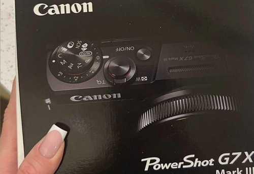 Компактный фотоаппарат canon g7x iii