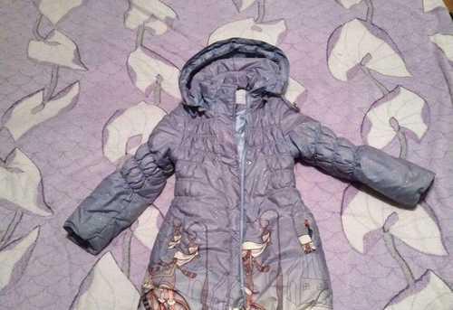 Детское пальто для девочки 116