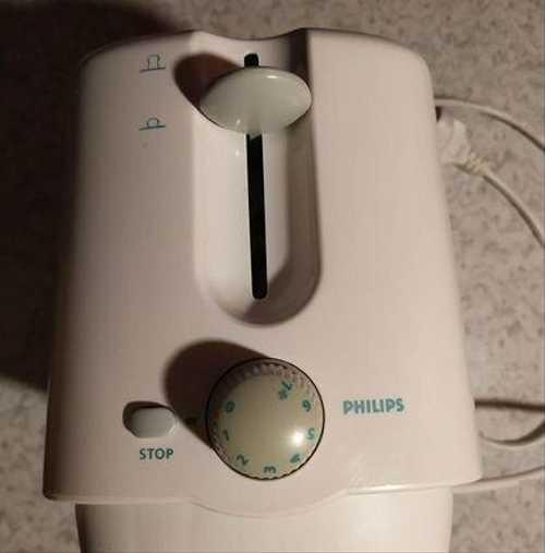 Тостер Philips, 800Вт, 4 тоста, внешне как новый