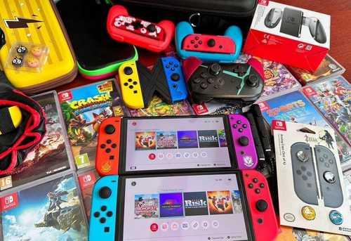 Nintendo Switch прошитая + 990 игр