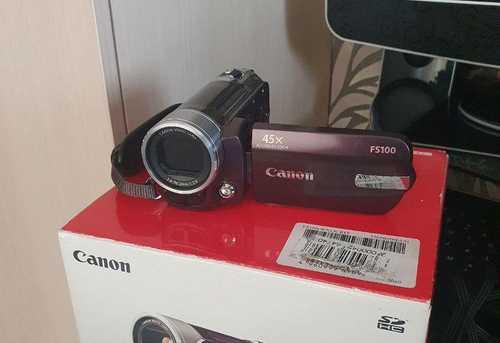 Видеокамера canon FS100