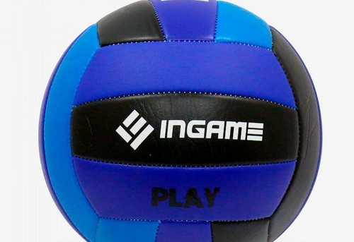 Мяч волейбольный ingame Play черный синий голубой