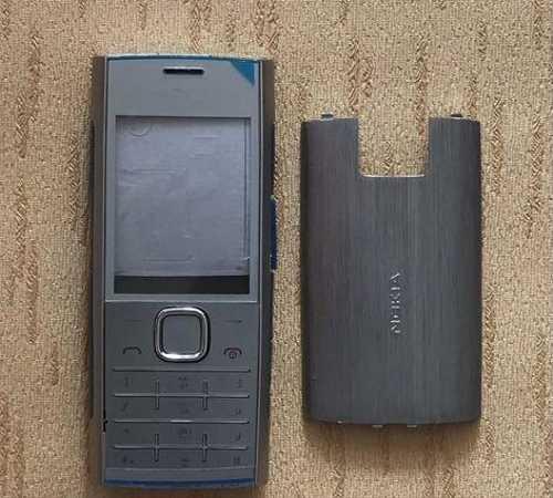 Nokia X2-00 корпус с клавиатурой серебро