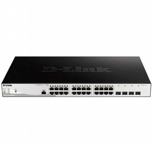 Управляемый коммутатор 2 уровня D-Link DGS-1210-28MP/ME/B2A proj с 24 портами 10/100/1000Base-T и 4