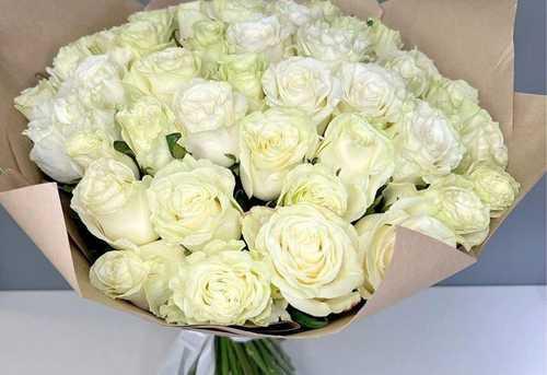 Белые розы букет доставка Самара