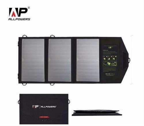 Портативная солнечная панель Allpowers 5V 21W