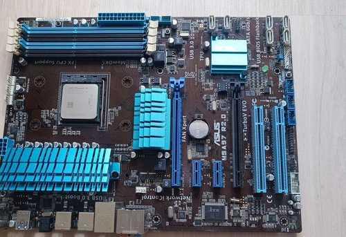 Материнская палата Asus M5A97+AMD Phenom II X4 955