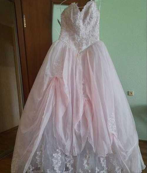 Свадебное платье 44 бу
