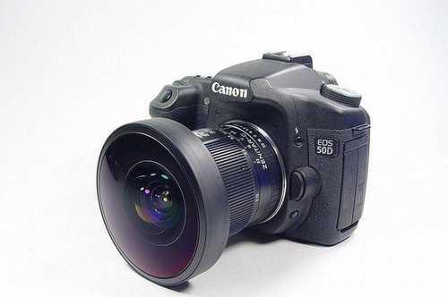 Круговой фишай мс Зенитар 3,5/8 Canon EF EF-S