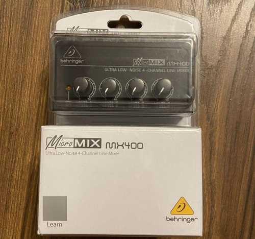 Микшерный пульт behringer mx400