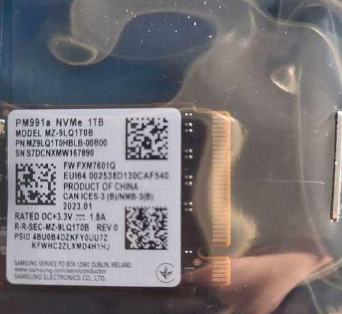 SSD pci-e nvme m.2 2230 1Tb Samsung для Steam Deck