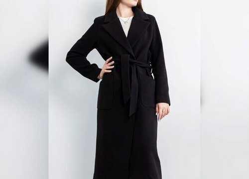Пальто женское оверсайз 42-46р черное демисезонное