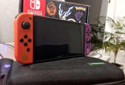 Игровая приставка nintendo switch oled+игра