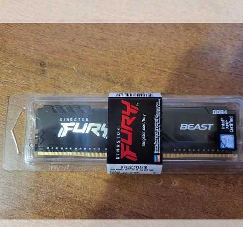 Оперативная память Kingston Fury Beast Black KF432