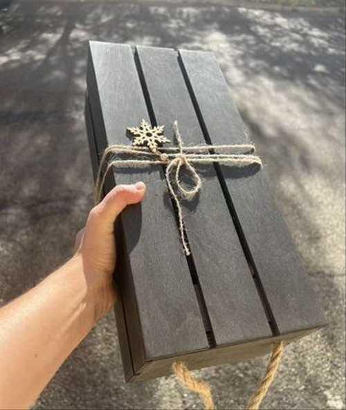Коробка подарочная ящик деревянный