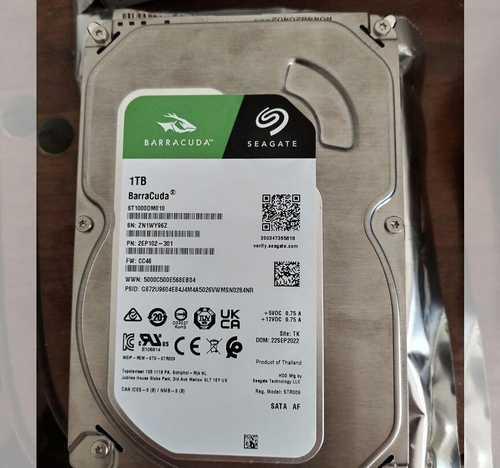 Жесткий диск 1 тб Seagate BarraCuda ST1000DM010