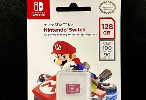 SanDisk microsdxc для Nintendo Switch 128GB