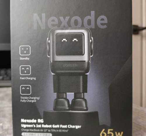 Зарядное устройство Ugreen Nexode Robot GaN 65W