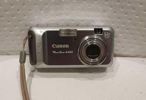 Компактный фотоаппарат canon powershot a450