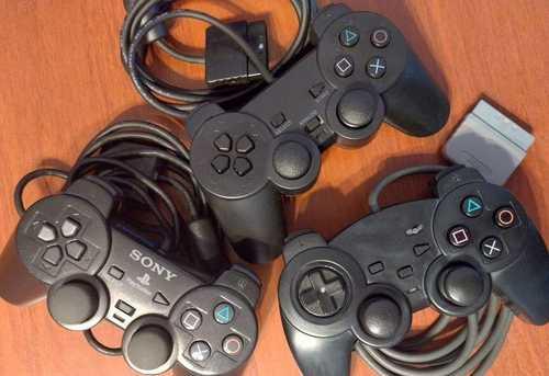 Комплект 3 контроллера PS1 PS2