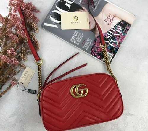 Сумка кожаная Gucci Marmont