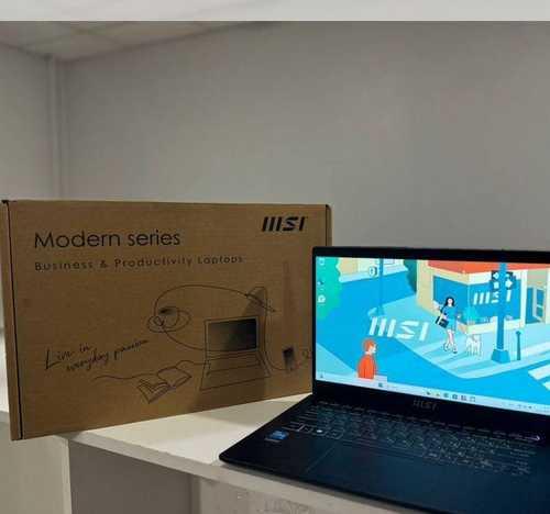 Ноутбук MSI Modern 14 на Core i3