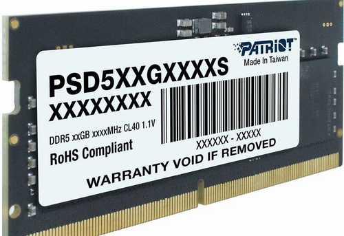 Память SO-dimm Patriot 2x32 Гб 5600 MHZ (новая)