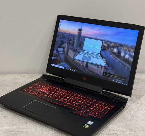 Игровой ноутбук HP omen 17.3 144hz / GTX 1070