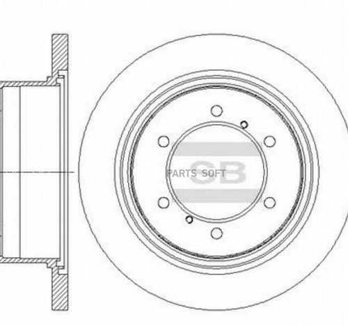 Sangsin brake SD4335 диск тормозной задний\ Mitsubishi Pajero 2.4-3.5 91