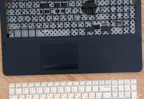 Клавиатура для ноутбука Samsung белая клавиши