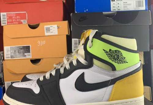 Air jordan 1 high volt джорданы оригинал найк nike