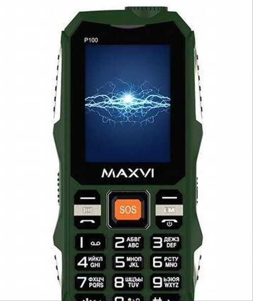 Сотовый телефон Maxvi P100 2.4" Green GSM