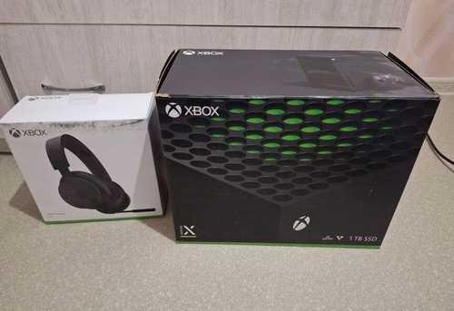 Xbox series X с наушниками