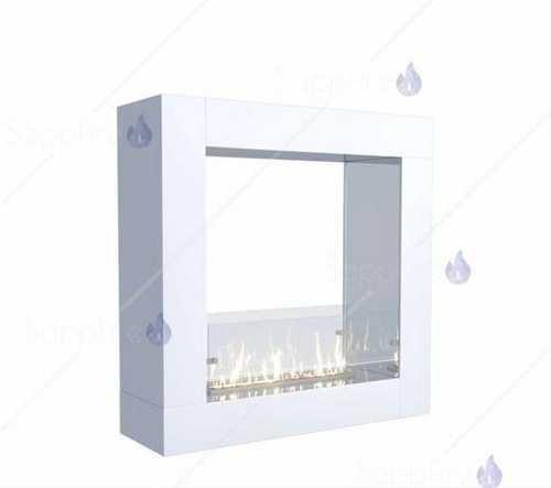 Напольный биокамин Royal Qube White (SappFire)