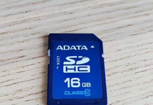 Карта памяти adata sd hc 16 гб 10 класс