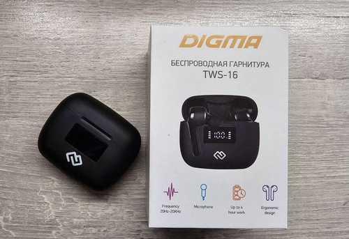 Беспроводные наушники Digma TWS-16