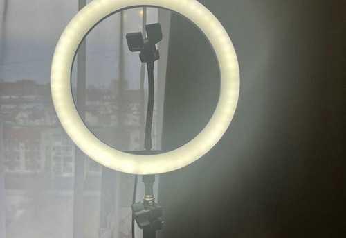 Кольцевая лампа со штативом бу с переключателем